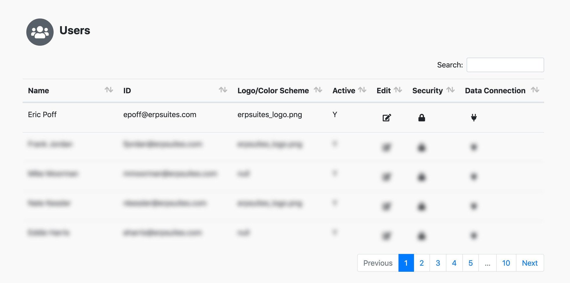 Editing user properties, security and connections